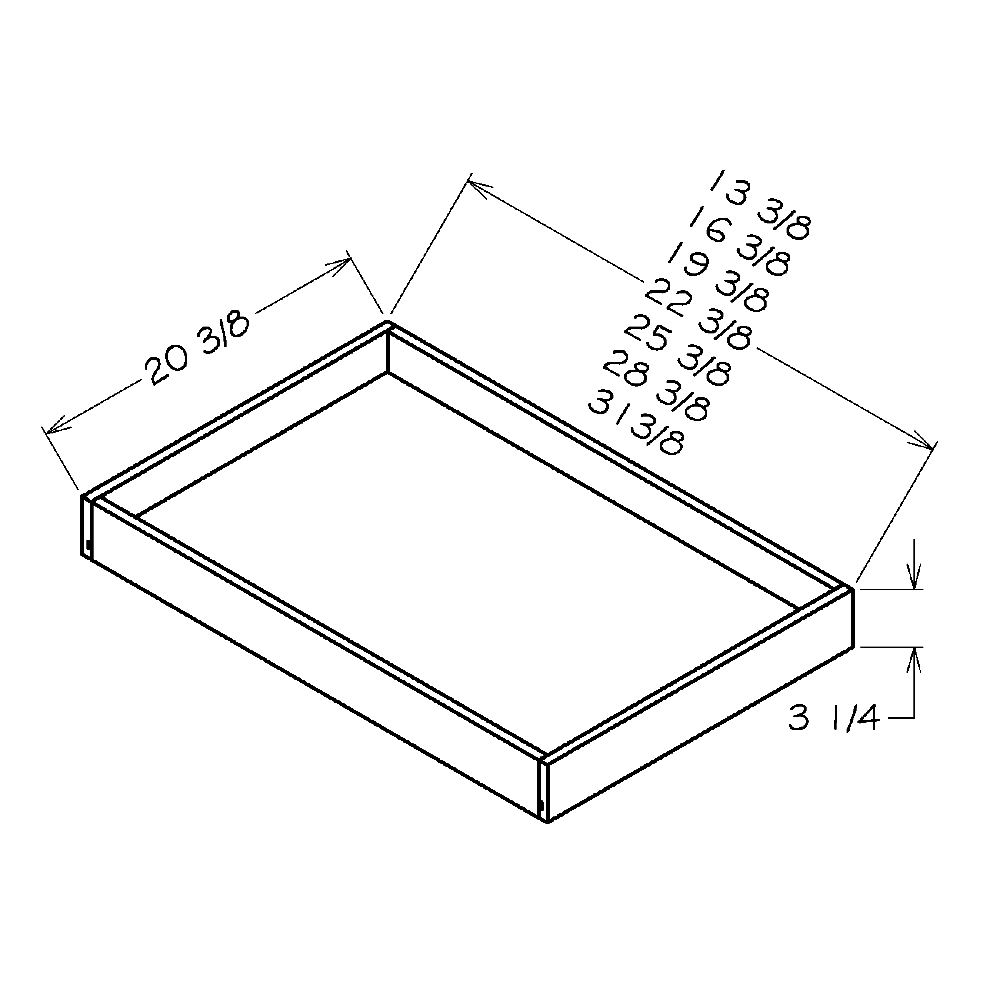 30" Roll Out Tray – CK Cabinetry