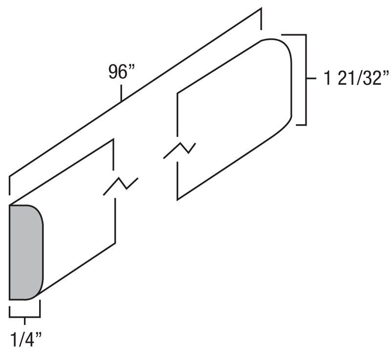 Hickory Shaker 8' Batten Molding – CK Cabinetry